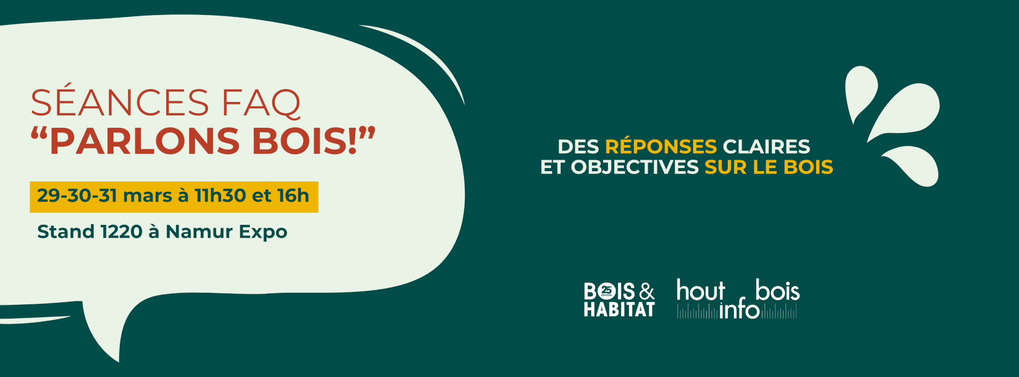 Salon Bois & Habitat - 28 au 31 mars à NAMUR EXPO